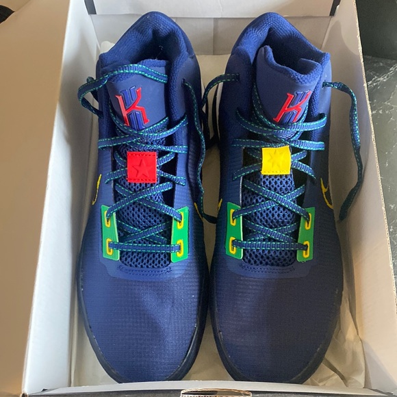 Nike | Shoes | Kyrie Flytrap 4s Blue Void Speed Yellow | Poshmark